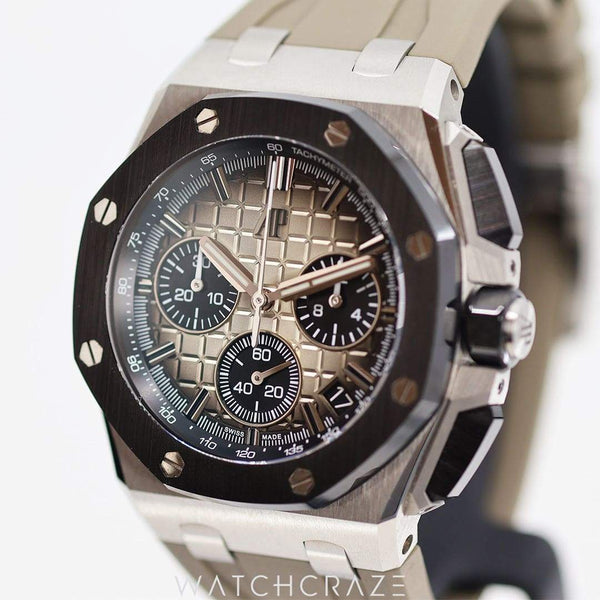 2021 AUDEMARS PIGUET ROYAL OAK OFFSHORE CHRONOGRAPH TAUPE 43MM 26420SO