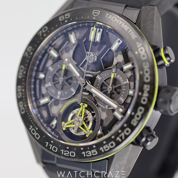 2022 TAG CALIBRE HEUER 02T CARRERA NANOGRAPH TOURBILLON 45MM ...