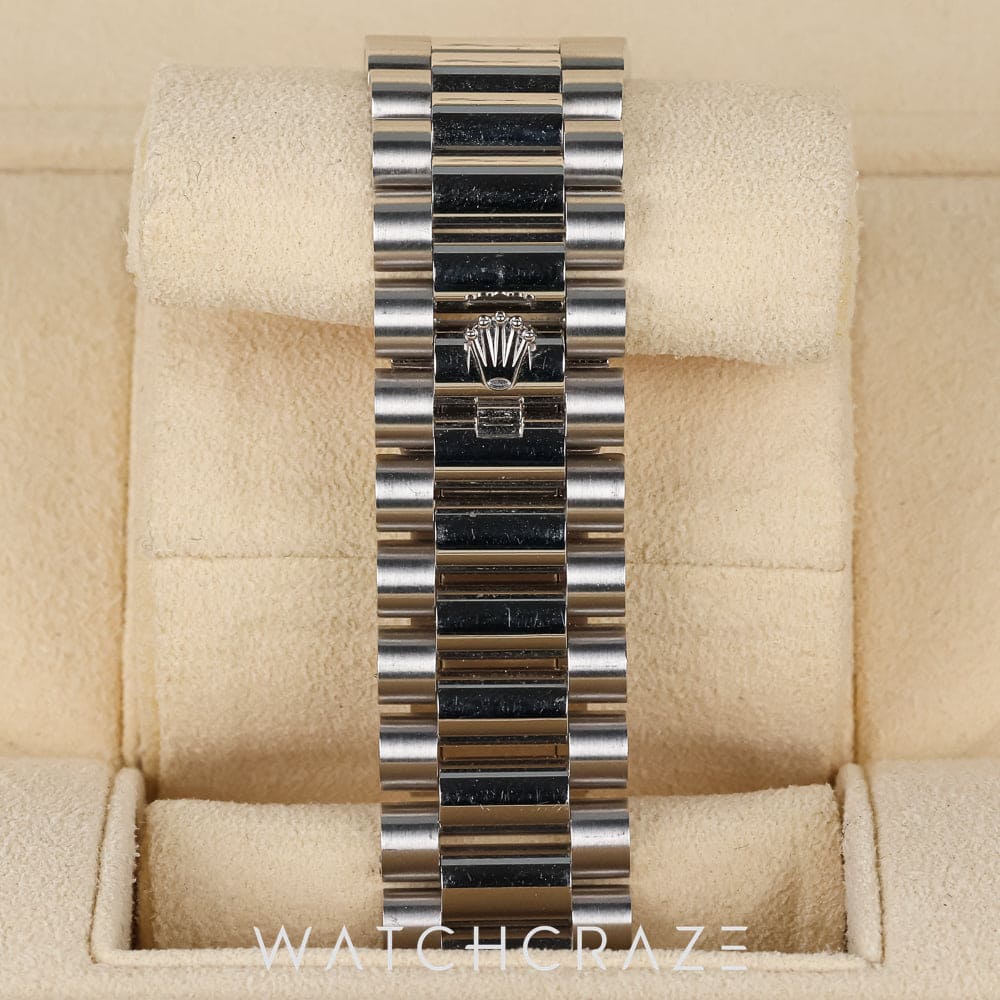 2021 ROLEX DAY-DATE PLATNIUM AND DIAMOND BEZEL ICE BLUE DIAL 40MM 2283