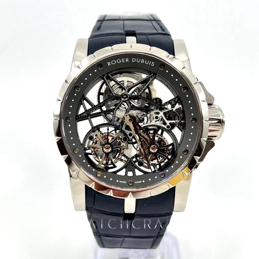 2012 ROGER DUBUIS EXCALIBUR DOUBLE FLYING TOURBILLON 45MM WHITE GOLD R