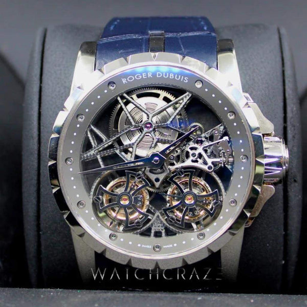 2012 ROGER DUBUIS EXCALIBUR DOUBLE FLYING TOURBILLON 45MM WHITE GOLD R