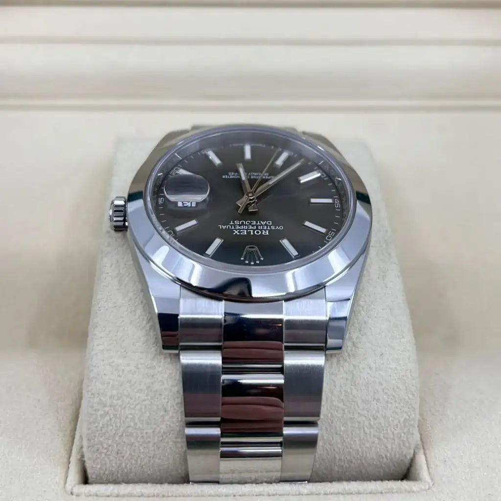 2021 ROLEX DATEJUST 41MM RHODIUM DIAL 126300